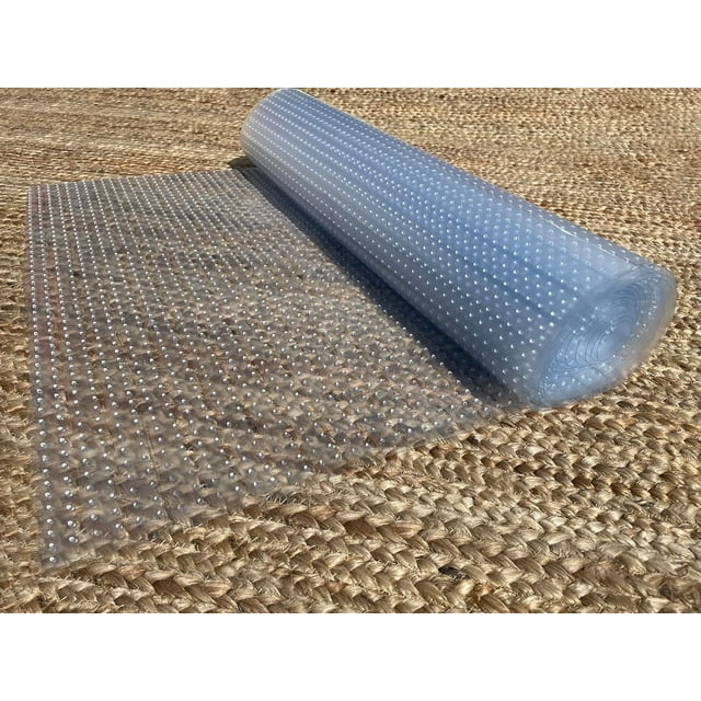 Clear Vinyl Plastic Premium Deluxe PVC Ribbed Pattern Floor Runner ...