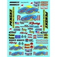 Clear Vinyl R/C Racing Sponsor Sticker Gang Sheet 15-1/8th 1/10th Scale ...