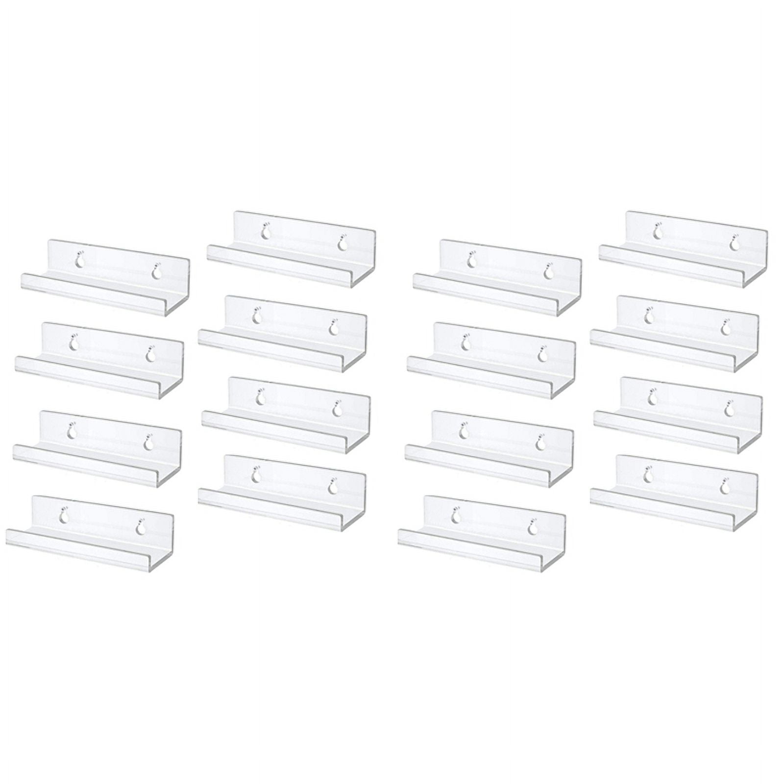Clear Vinyl Record Shelf Wall Mount 16 Pack,Acrylic Album Record Holder ...