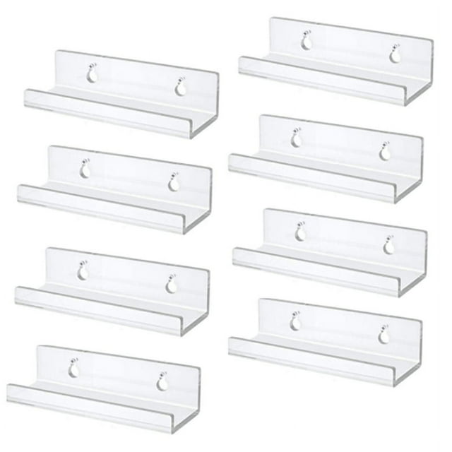 Clear Vinyl Record Shelf Wall Mount 8 Pack,Acrylic Album Record Holder ...