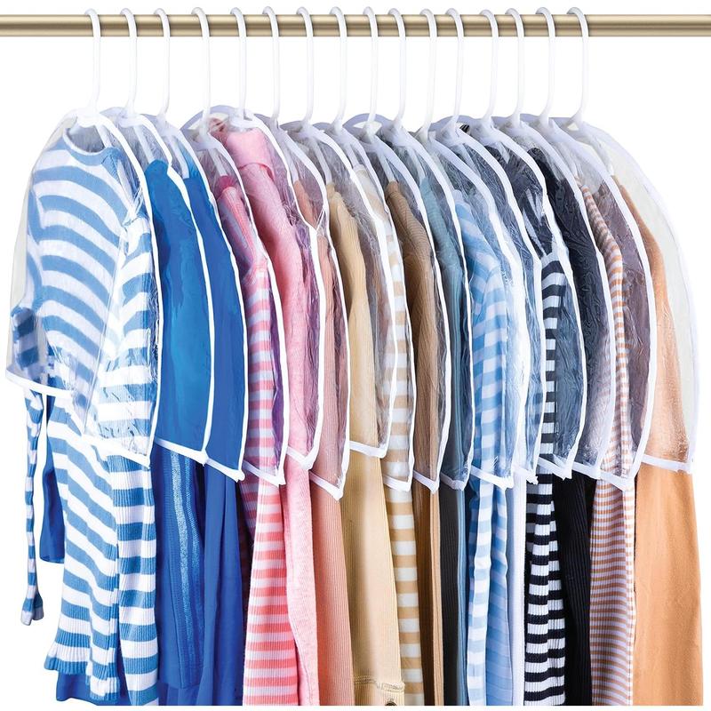 Clear Vinyl Shoulder Covers – Set of 16 – Garment Protectors Keep your ...