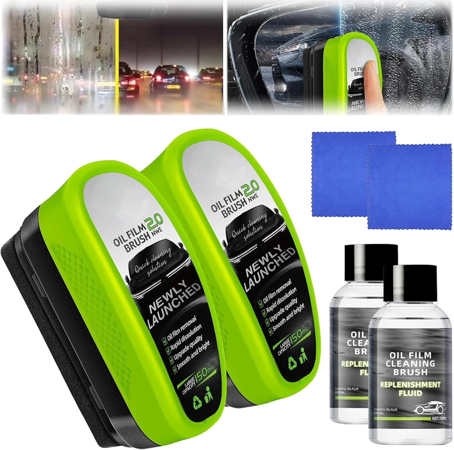 Clear Vision Glass Cleaner, Specialized Oil Film Remover for Car ...