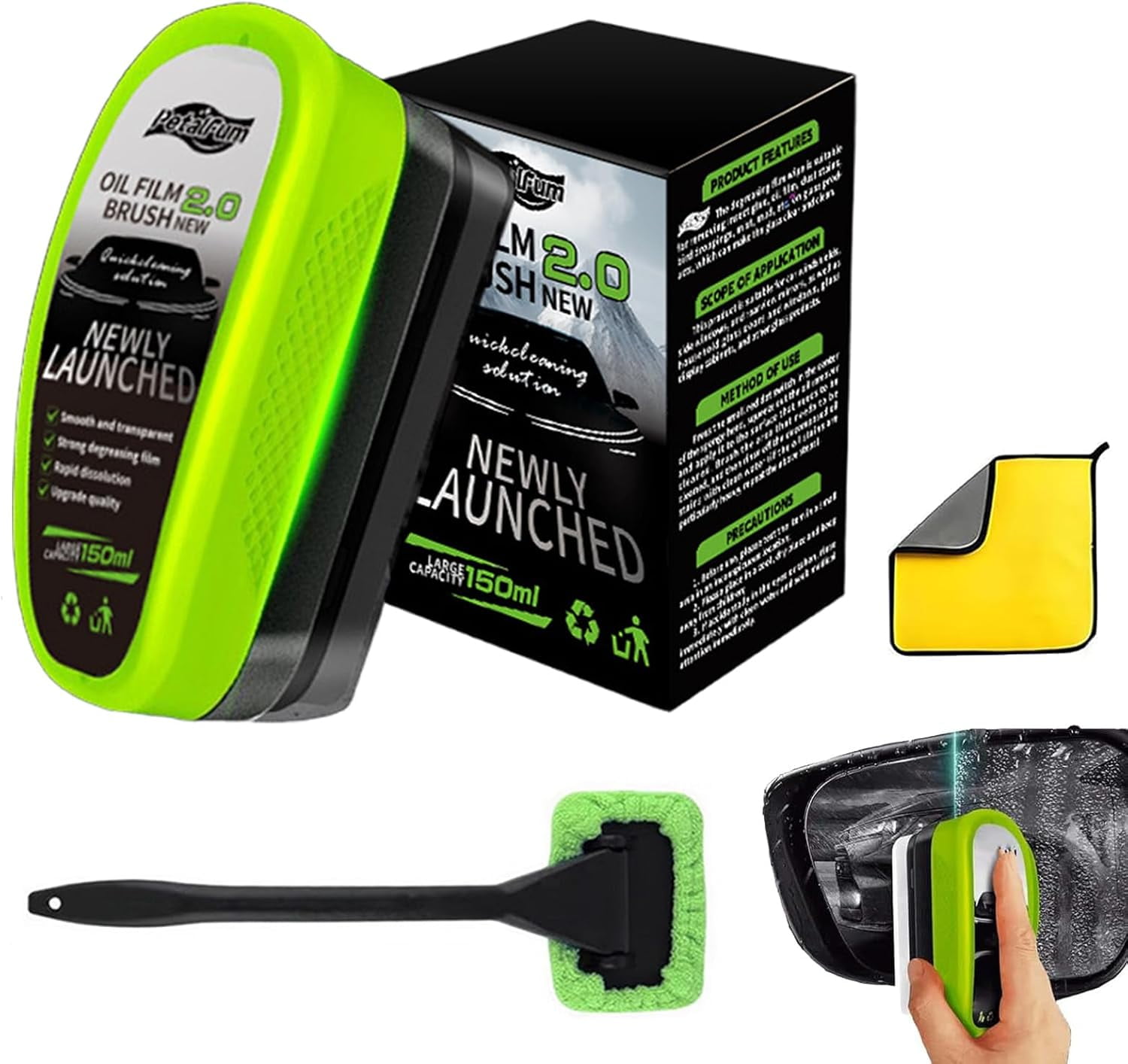 Clear Vision Glass Cleaner, Upgrade Clearvision Car Windshield Cleaner ...