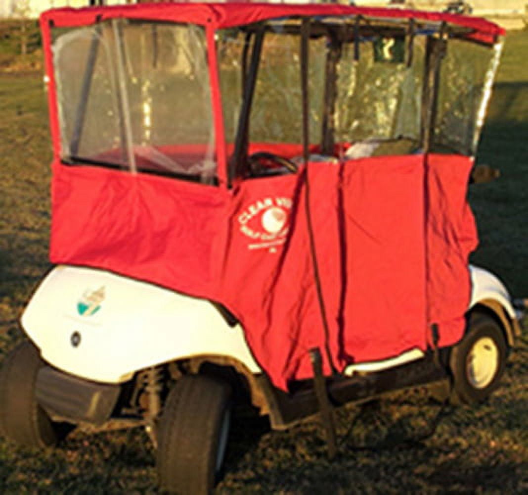 Clear Vision Golf Cart Cover - Red - Walmart.com