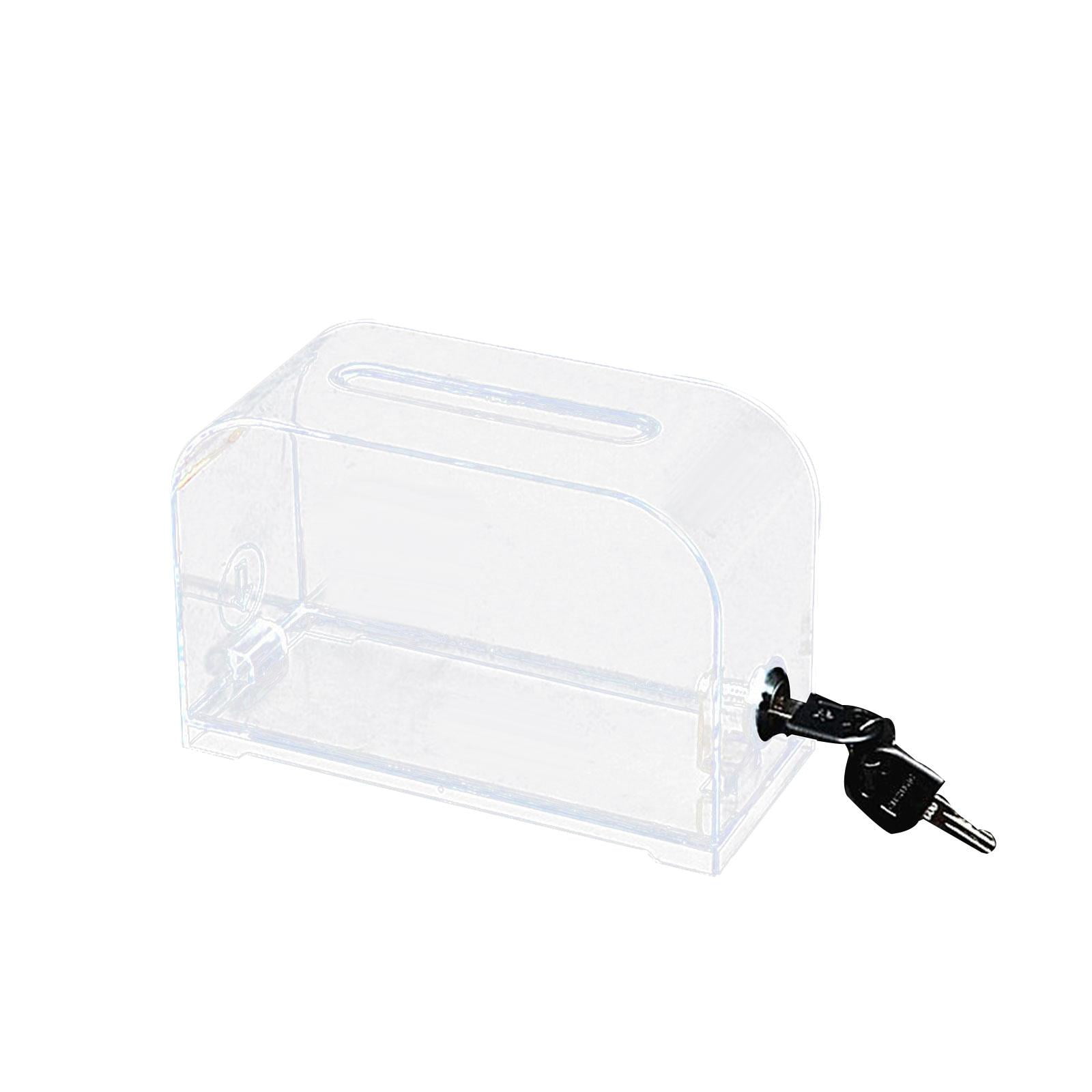 Clear Voting Box Comment Box Suggestion Box Lockable Ticket Container ...