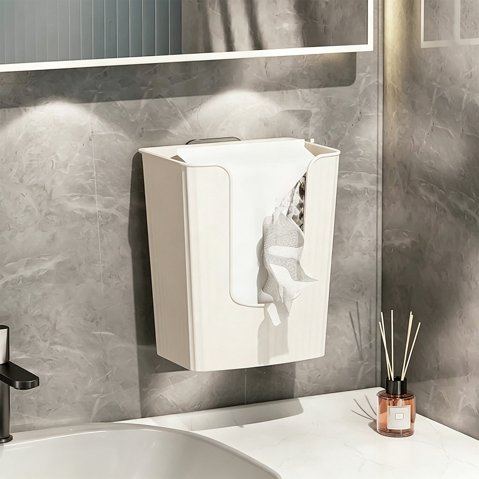 Clear Wall Mounted Tissue Dispenser, Transparent Design Bathroom Tissue ...