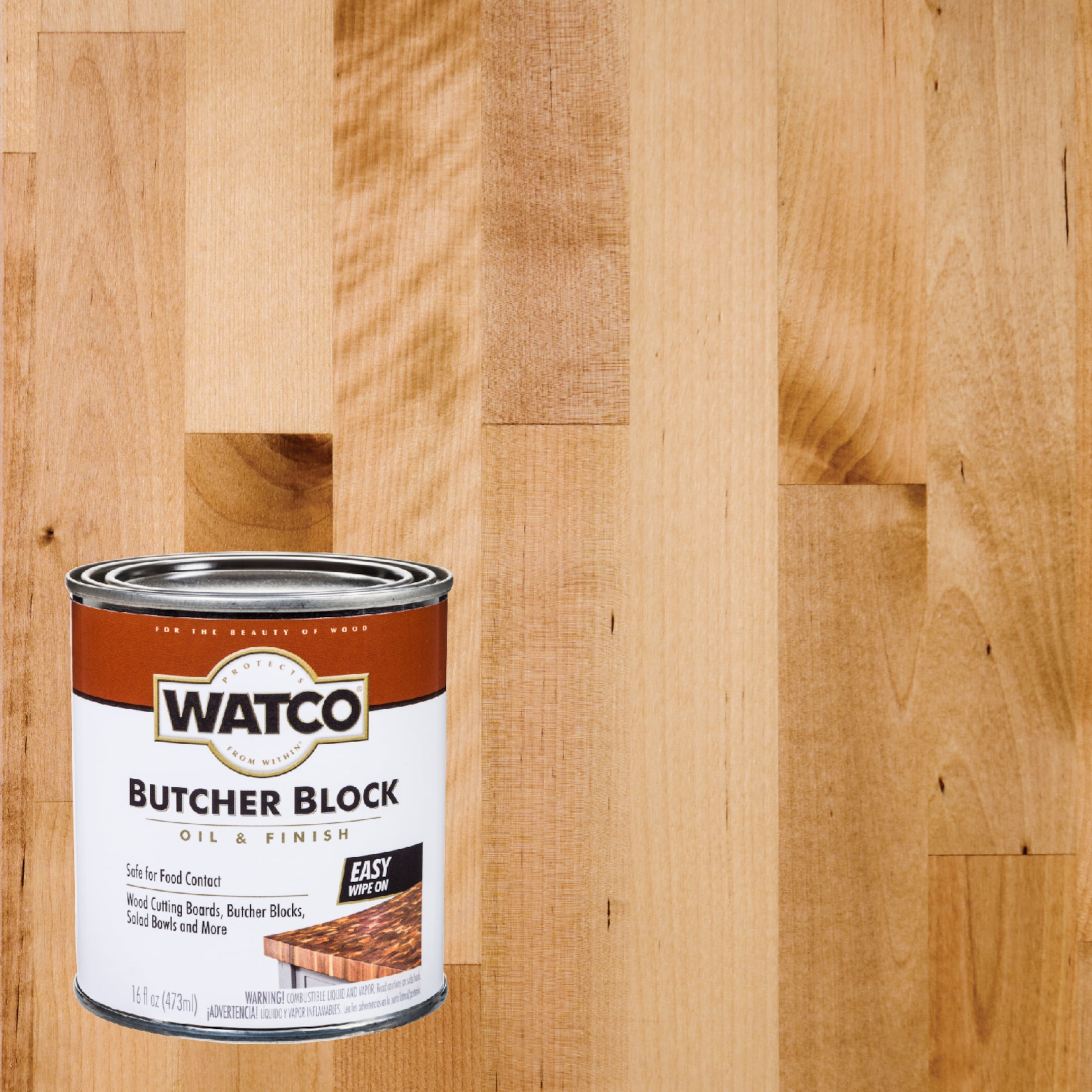 Clear, Watco Butcher Block Oil & Finish - 241758, Pint- 4 Pack ...