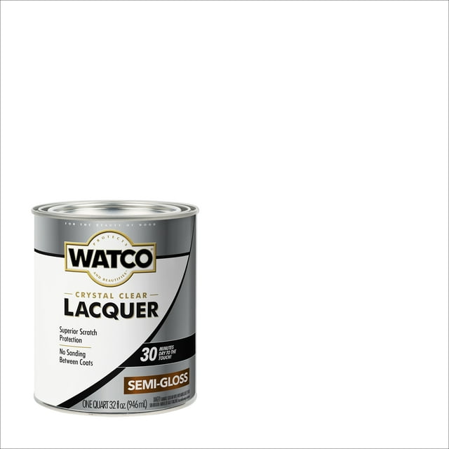 Clear, Watco Lacquer Semi-Gloss Wood Finish, Quart - Walmart.com