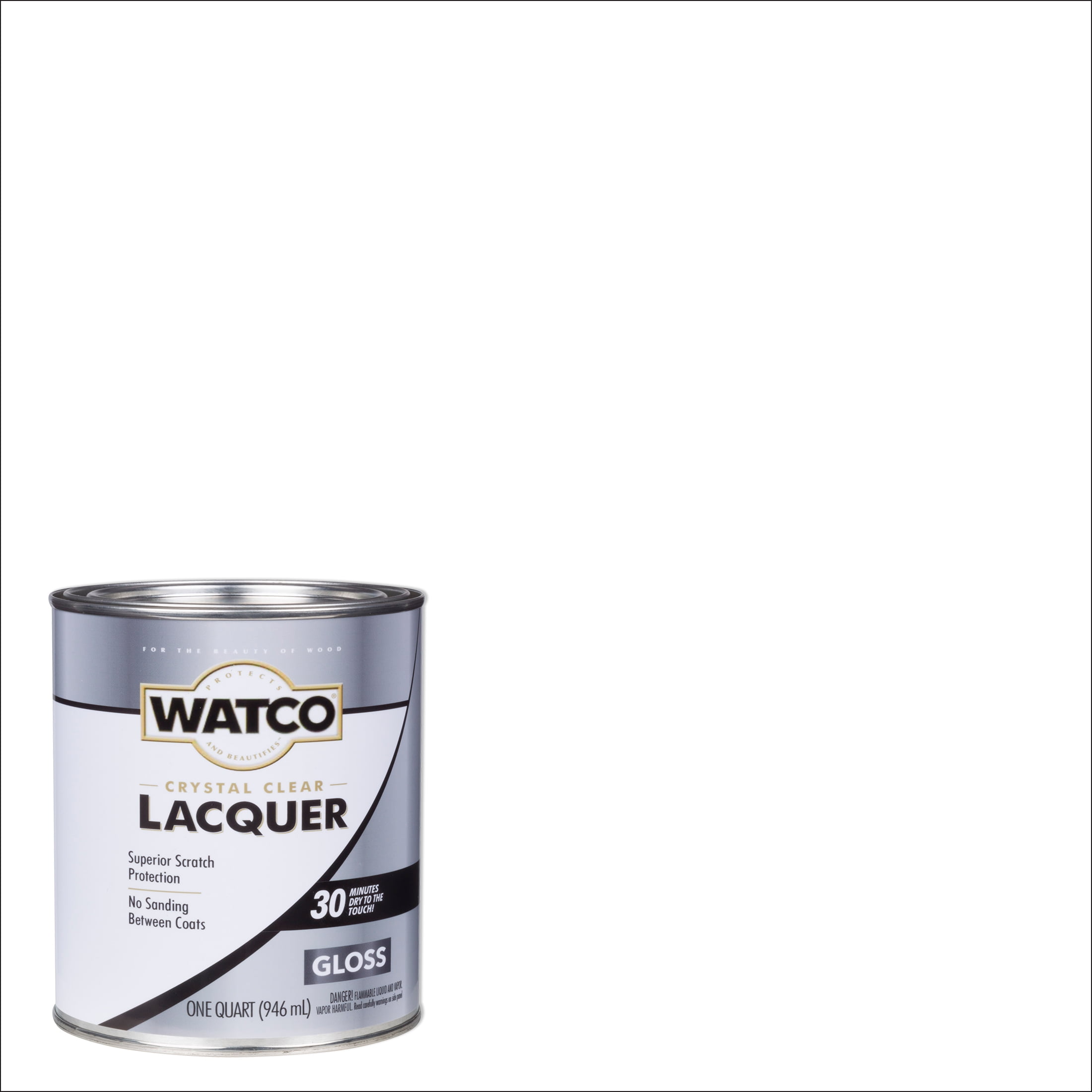 Clear , Watco Lacquer Wood Finish Gloss - 63041, Quart- 6 Pack ...
