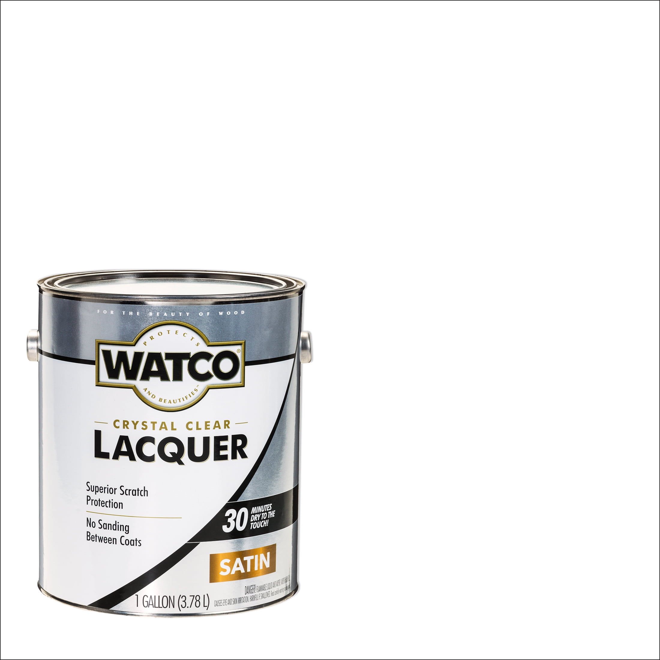 Clear, Watco Lacquer Wood Finish Satin - 63231, Gallon- 2 Pack ...
