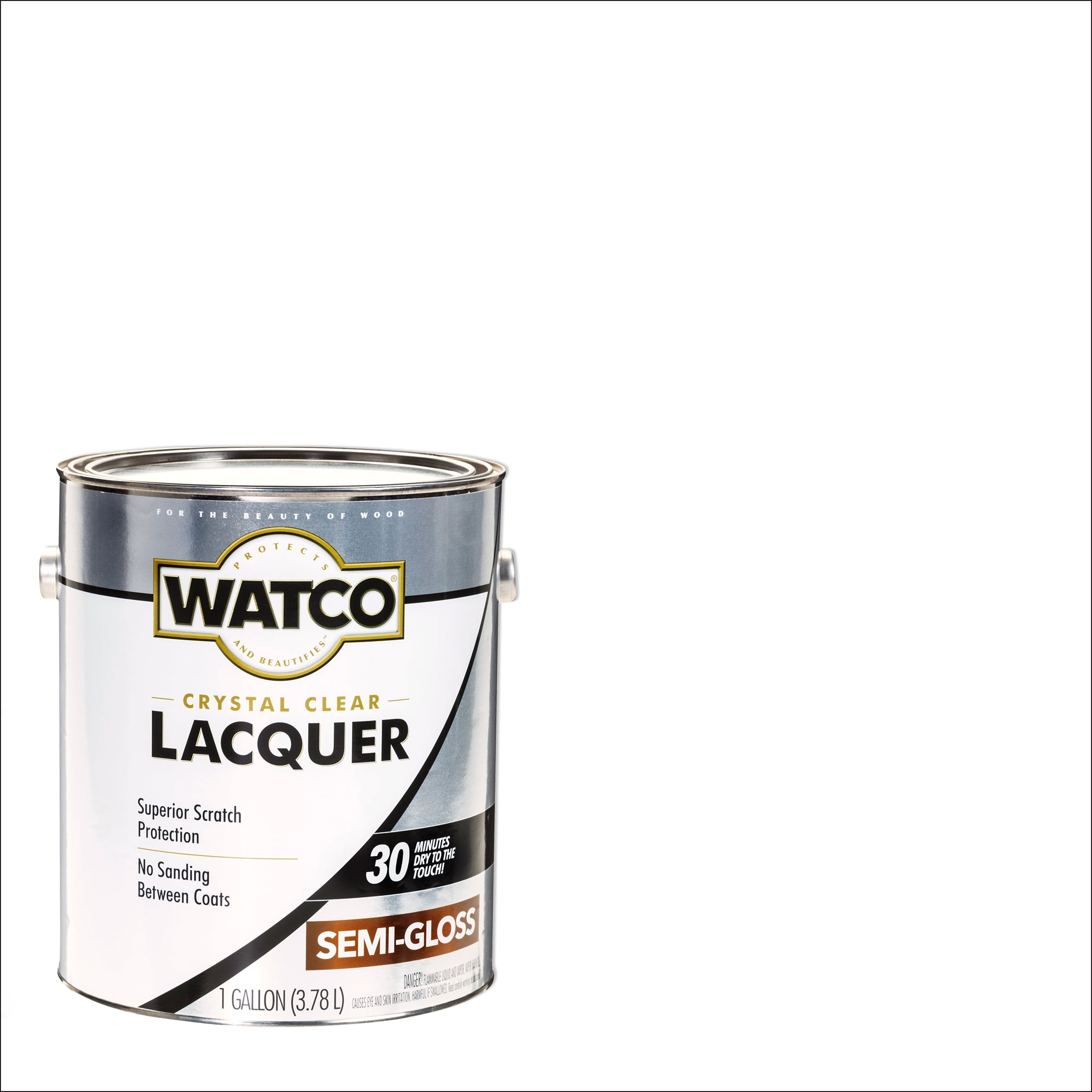 2 Pack, Clear, Watco Lacquer Wood Finish Semi-Gloss - 63131, Gallon ...