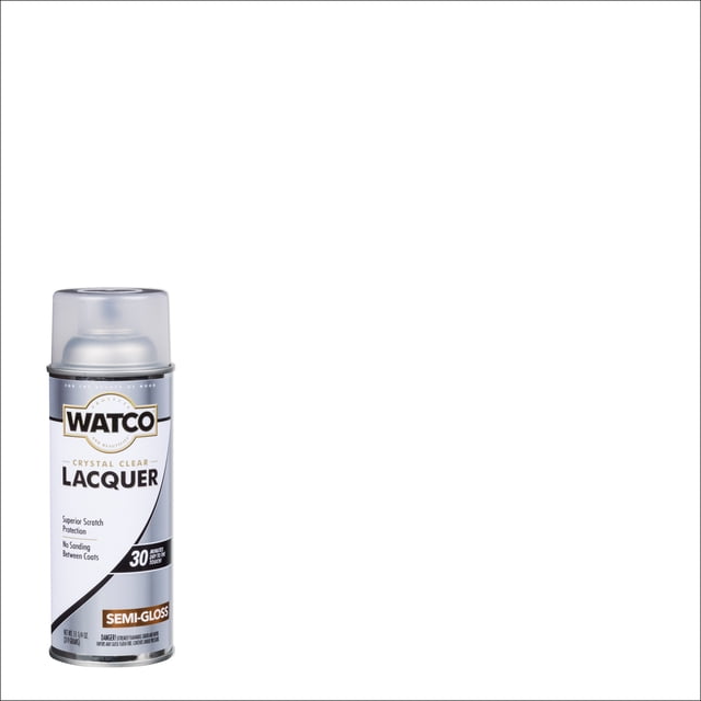 Clear, Watco Lacquer Wood Finish Semi-Gloss Spray- 63181, 11.25 oz.- 6 ...