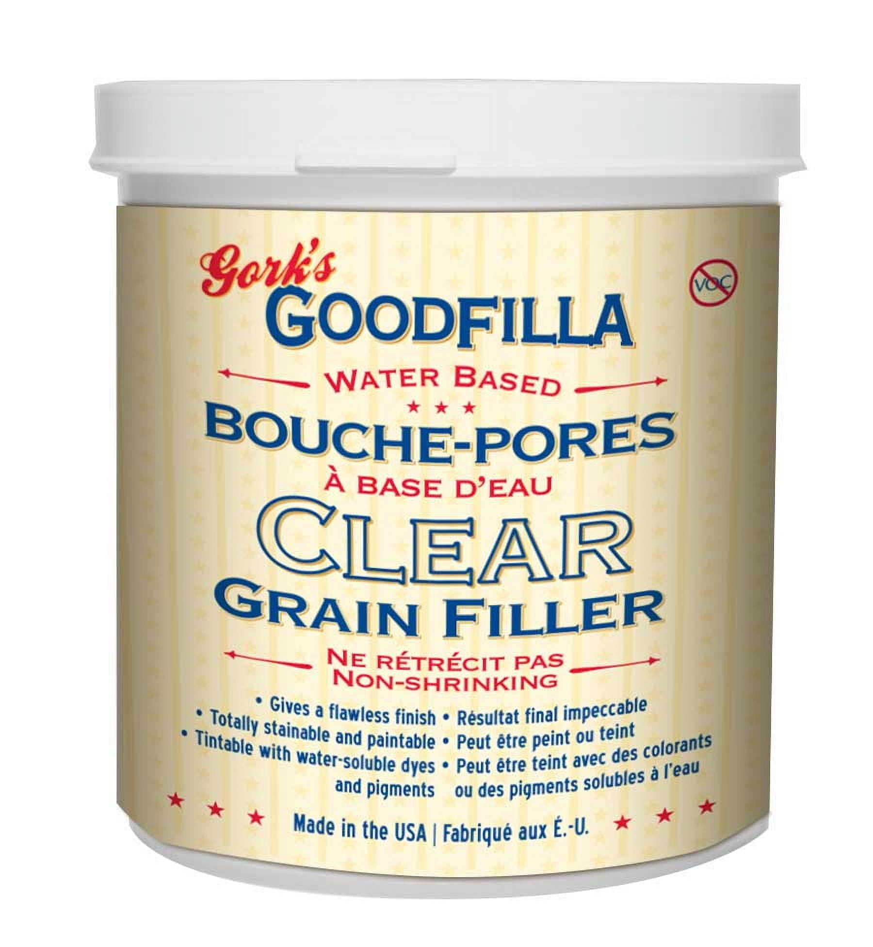 Clear Water-Based Grain & Pore Filler Size: PINT - Walmart.com