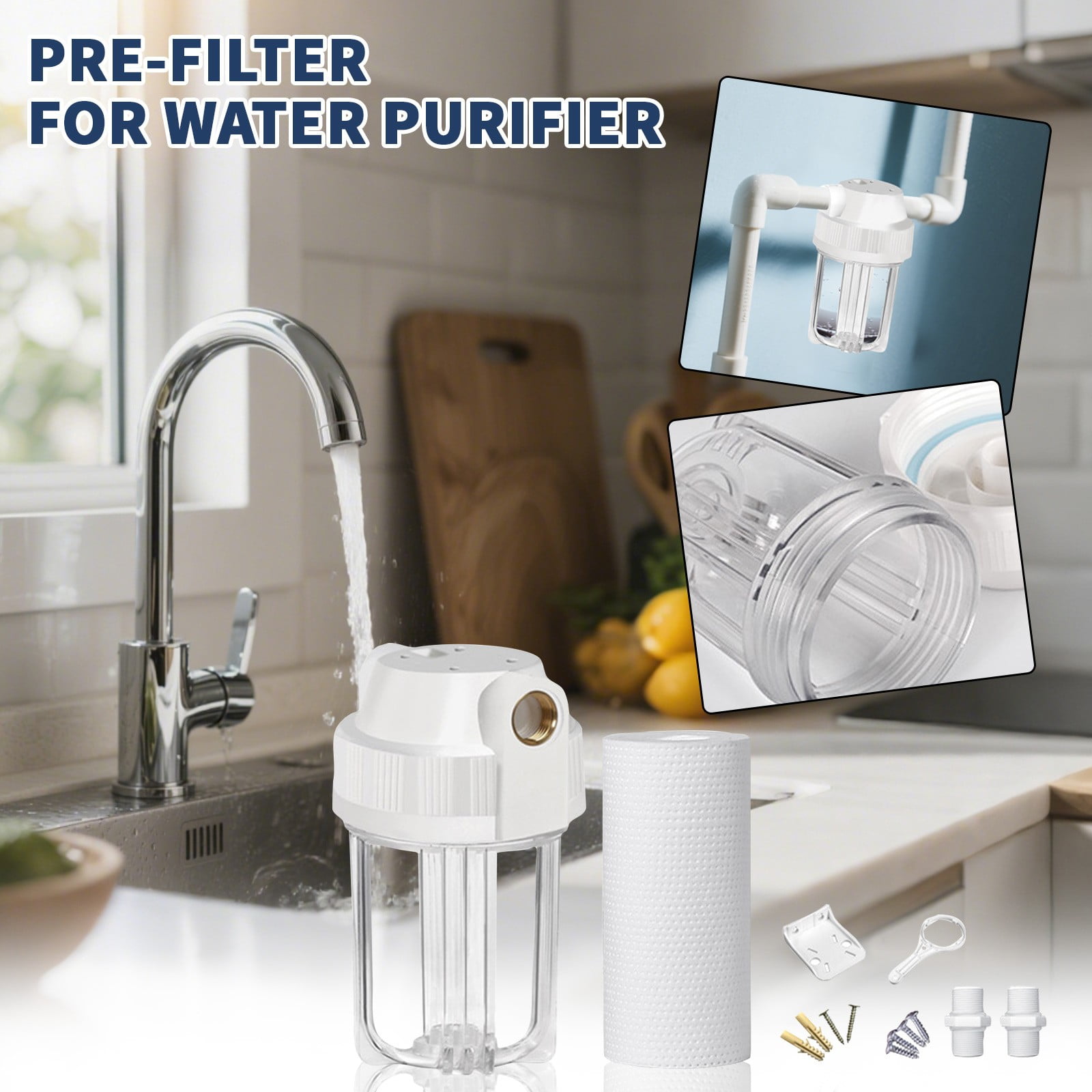 Clear Water Filter Housing, Water Filter for Whole House Water Filter ...