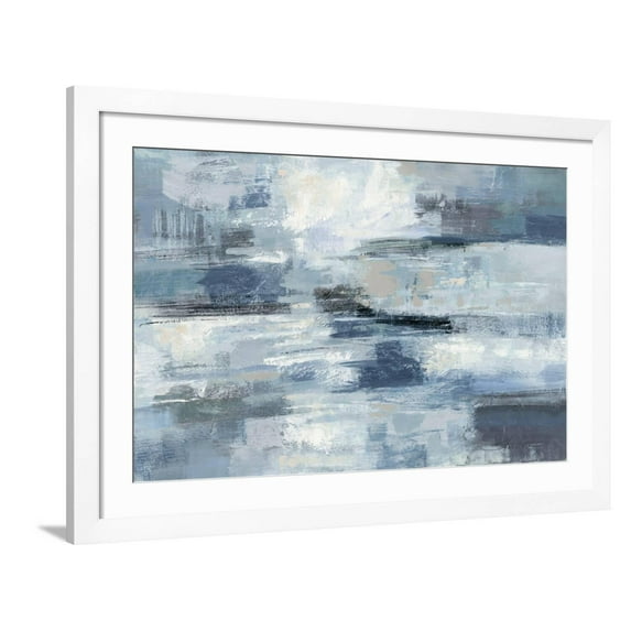 Art.com Clear Water Indigo and Gray Art Print by Silvia Vassileva ...