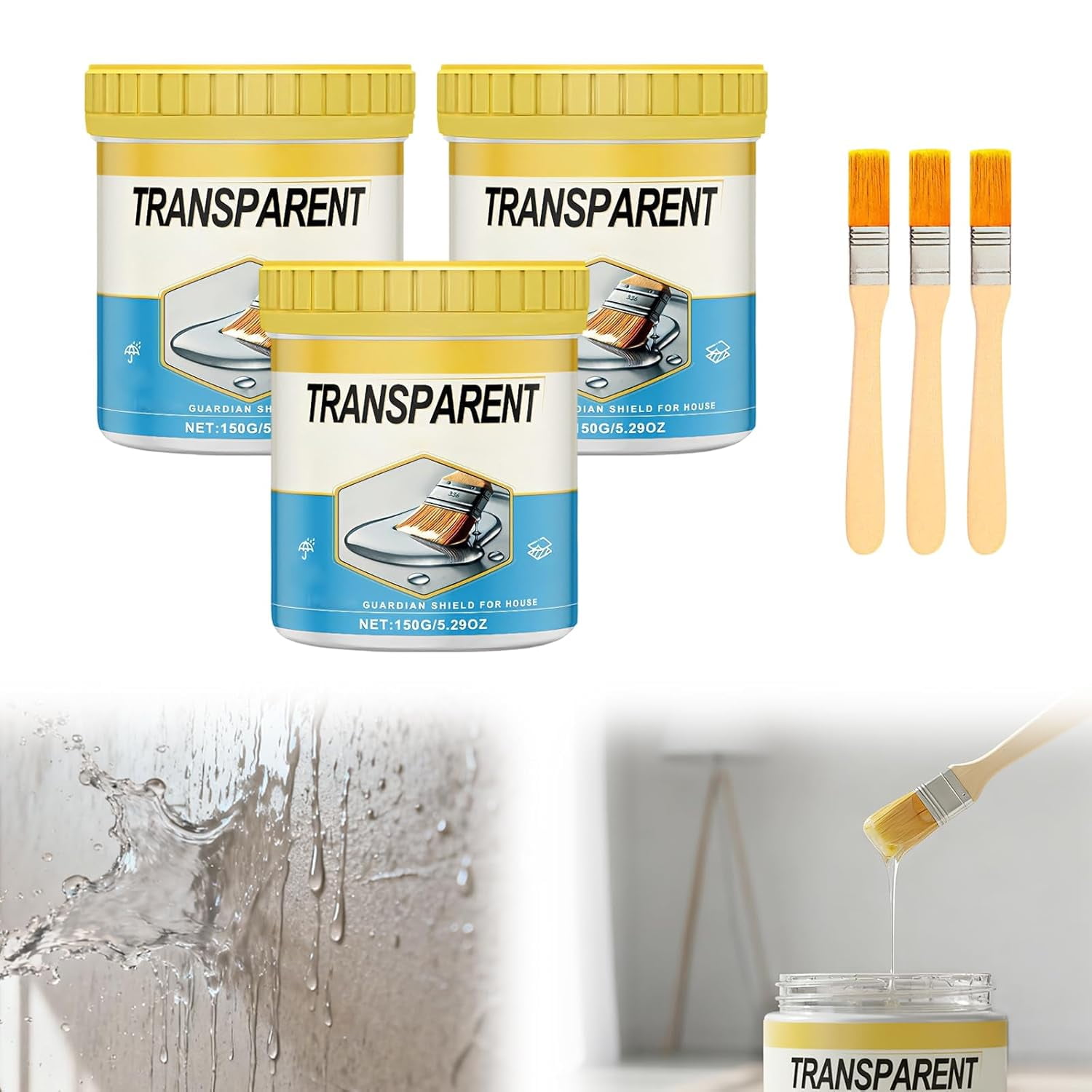 Clear Waterproof Sealant Coating, 2026 New Invisible Water-Based Agent ...