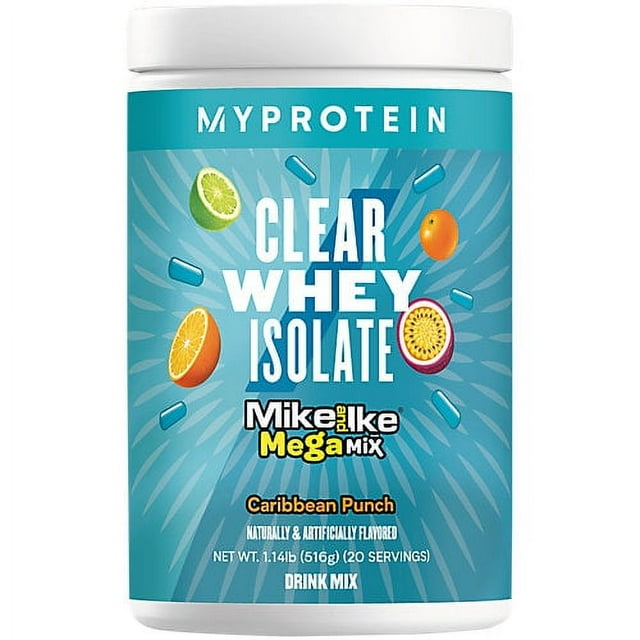 Myprotein Clear Whey Isolate, Caribbean Punch, Mike and Ike, 20 ...