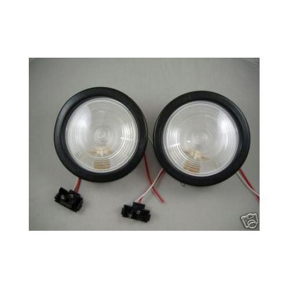 Clear White 4" Round RV Truck Trailer Reverse Back Up Light Kits ...
