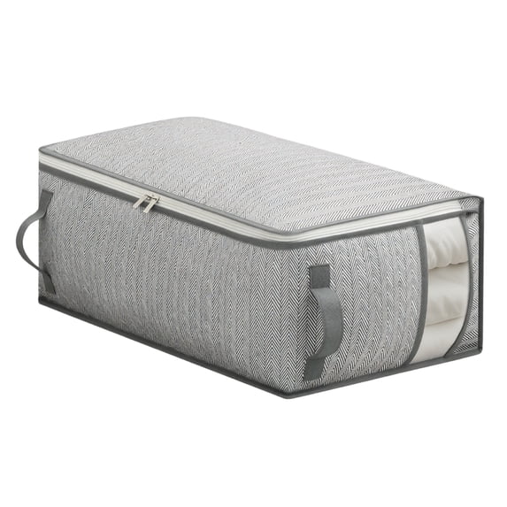 Clear Window Closet Storage Organizer Bag Foldable Fabric Clothes ...