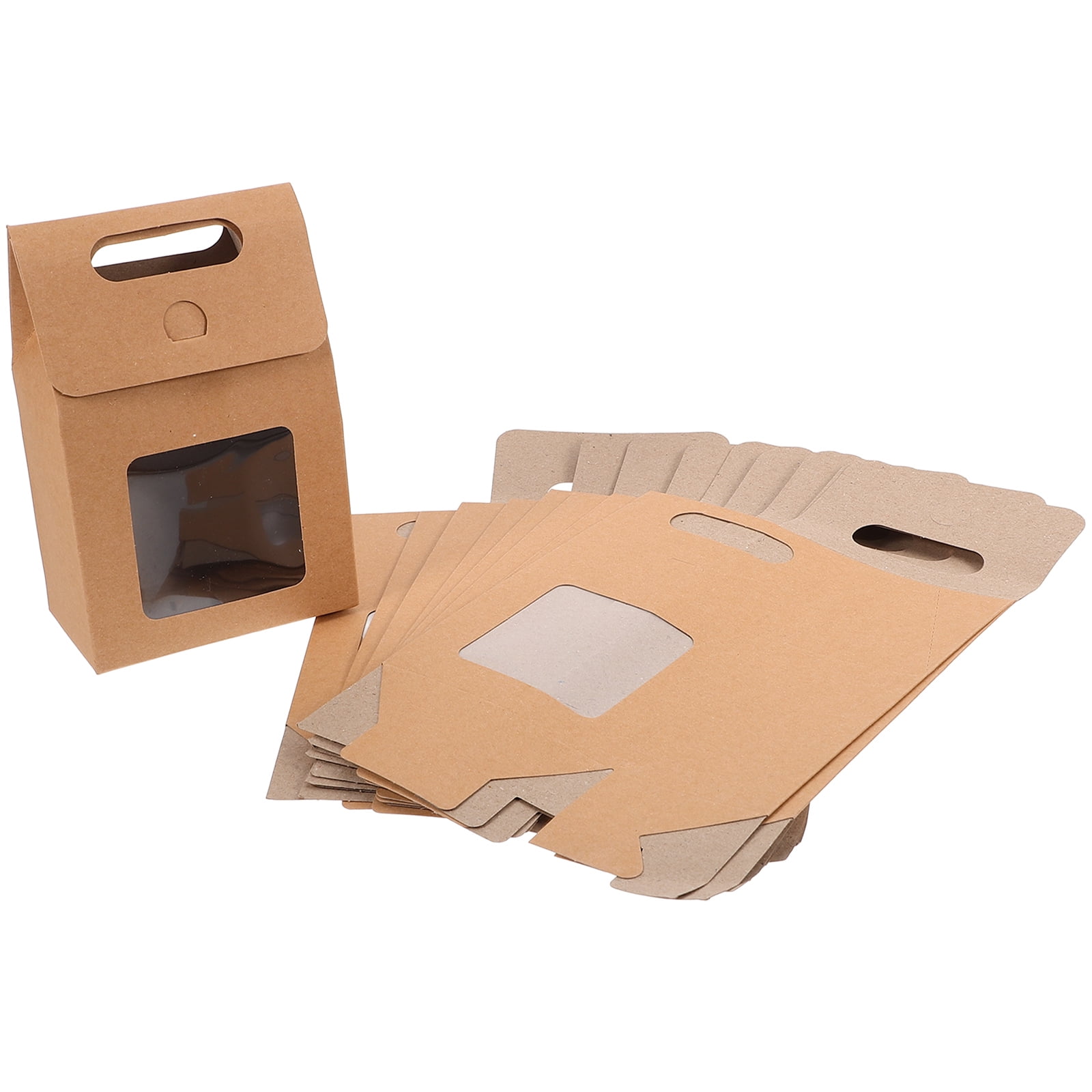 Clear Window Kraft Bags for Cookies Brown Paper Bags Kraft Paper Bags ...