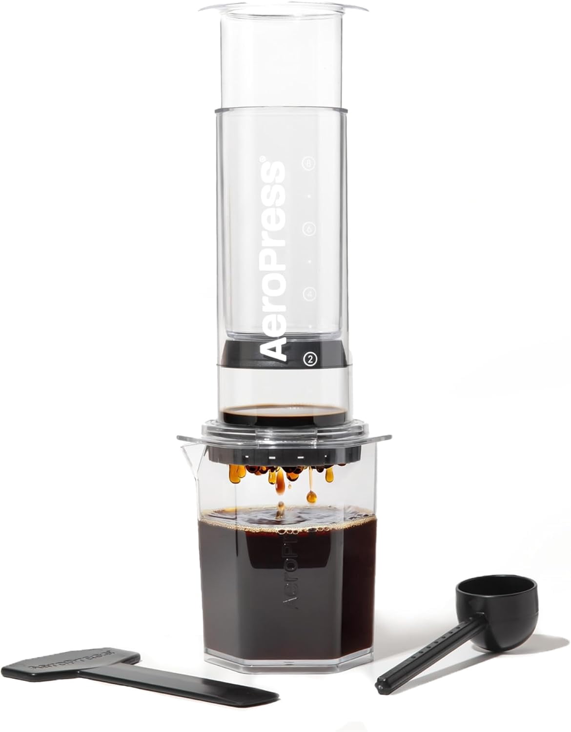 Clear XL Coffee Press, All-in-One Large French Press, Pour-Over ...