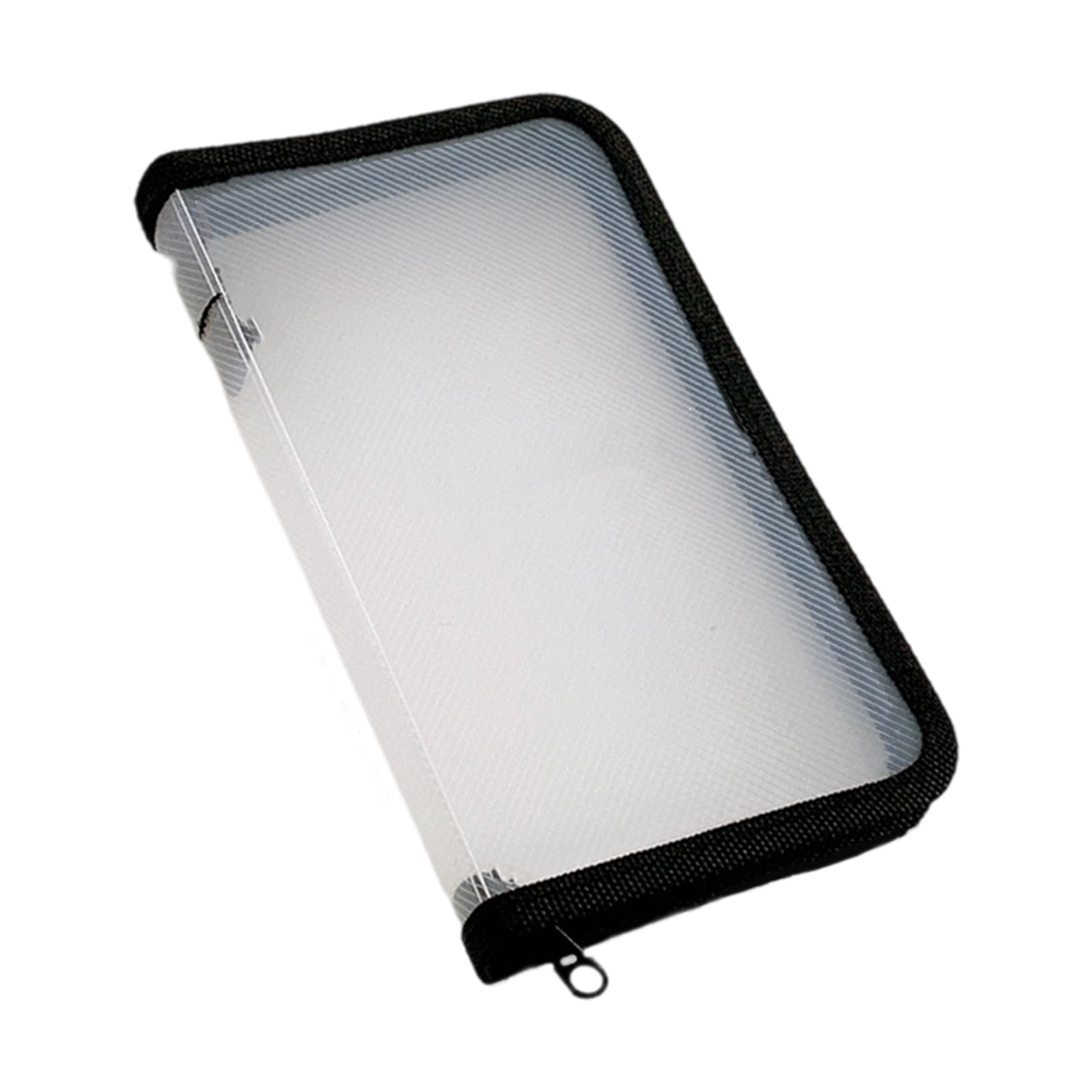 Clear Zippered File Pouches Water Resistant Receipt Organiser Small ...