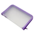 Clear Zippered Receipt Case Water Resistant Document Organiser Small ...