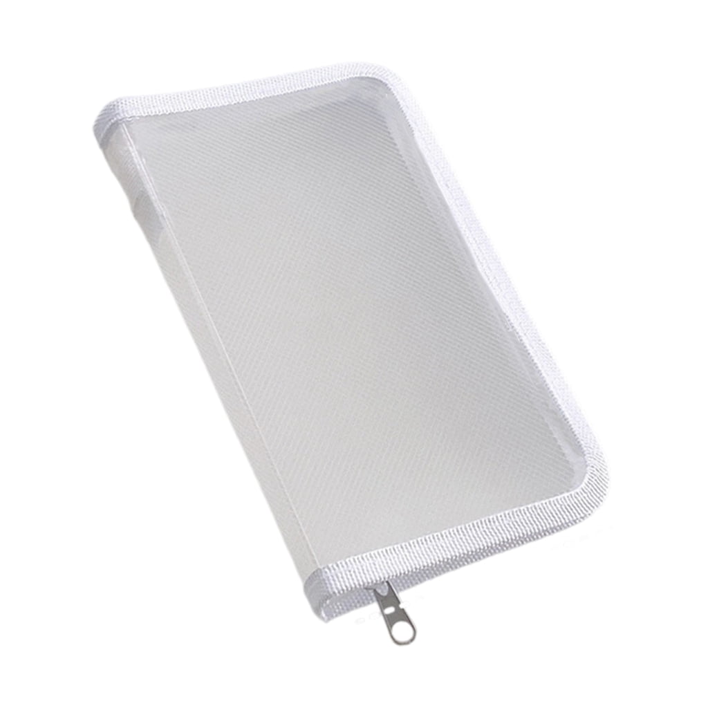 Clear Zippered Receipt Case Water Resistant Document Organiser Small ...