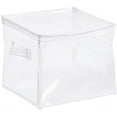 Clear Zippered Storage Bags 3-Pack, Stackable Closet Organizer Bins for ...