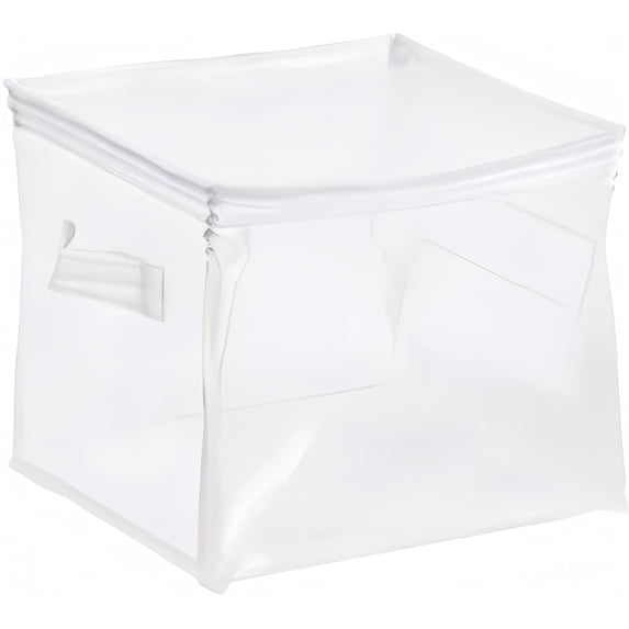 Clear Zippered Storage Bags 3-Pack, Stackable Closet Organizer Bins for ...
