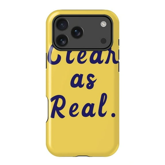 Clear as Real Minimal Aesthetic Abstract iPhone Case for iPhone 17 to ...