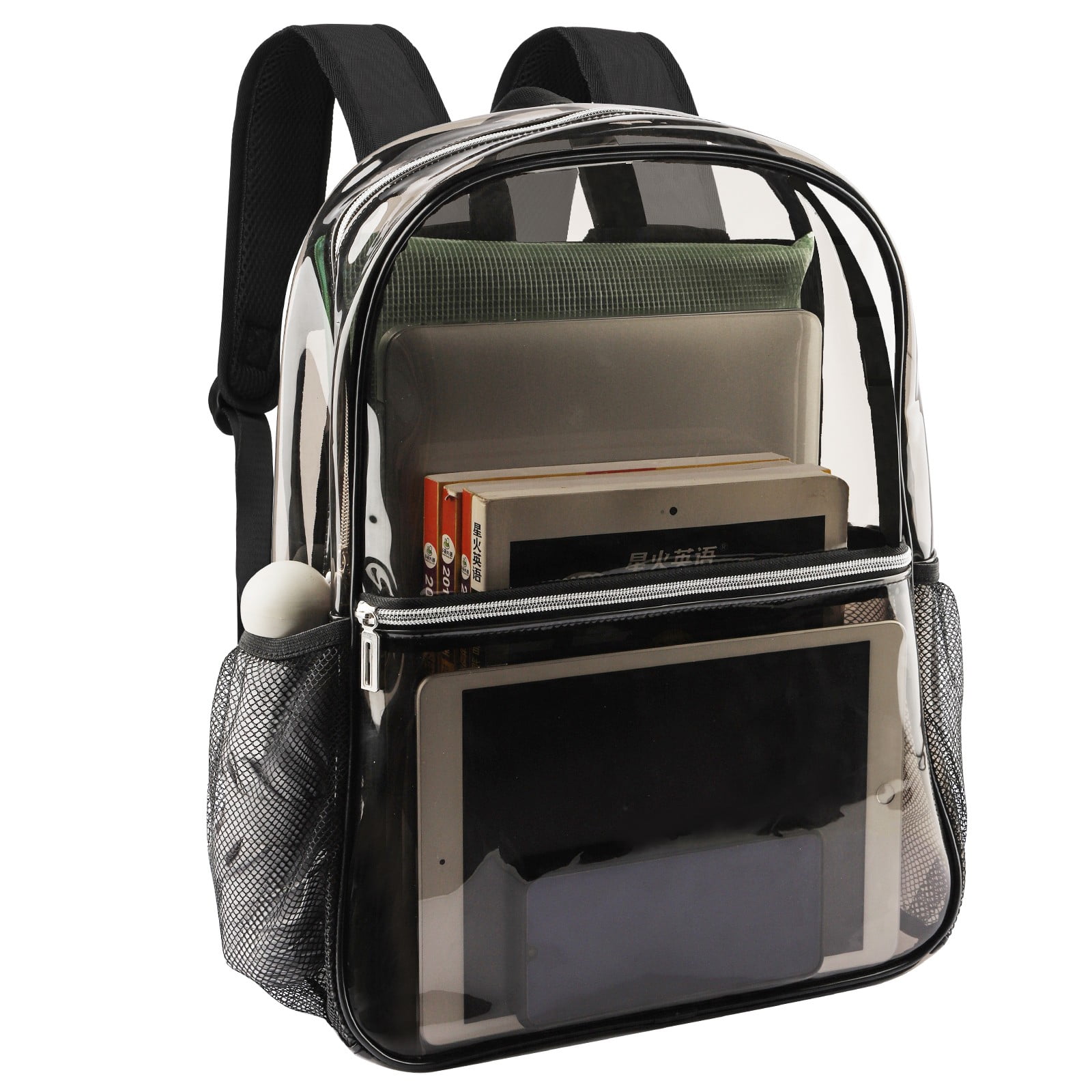 Clear backpack-Black - Walmart.com