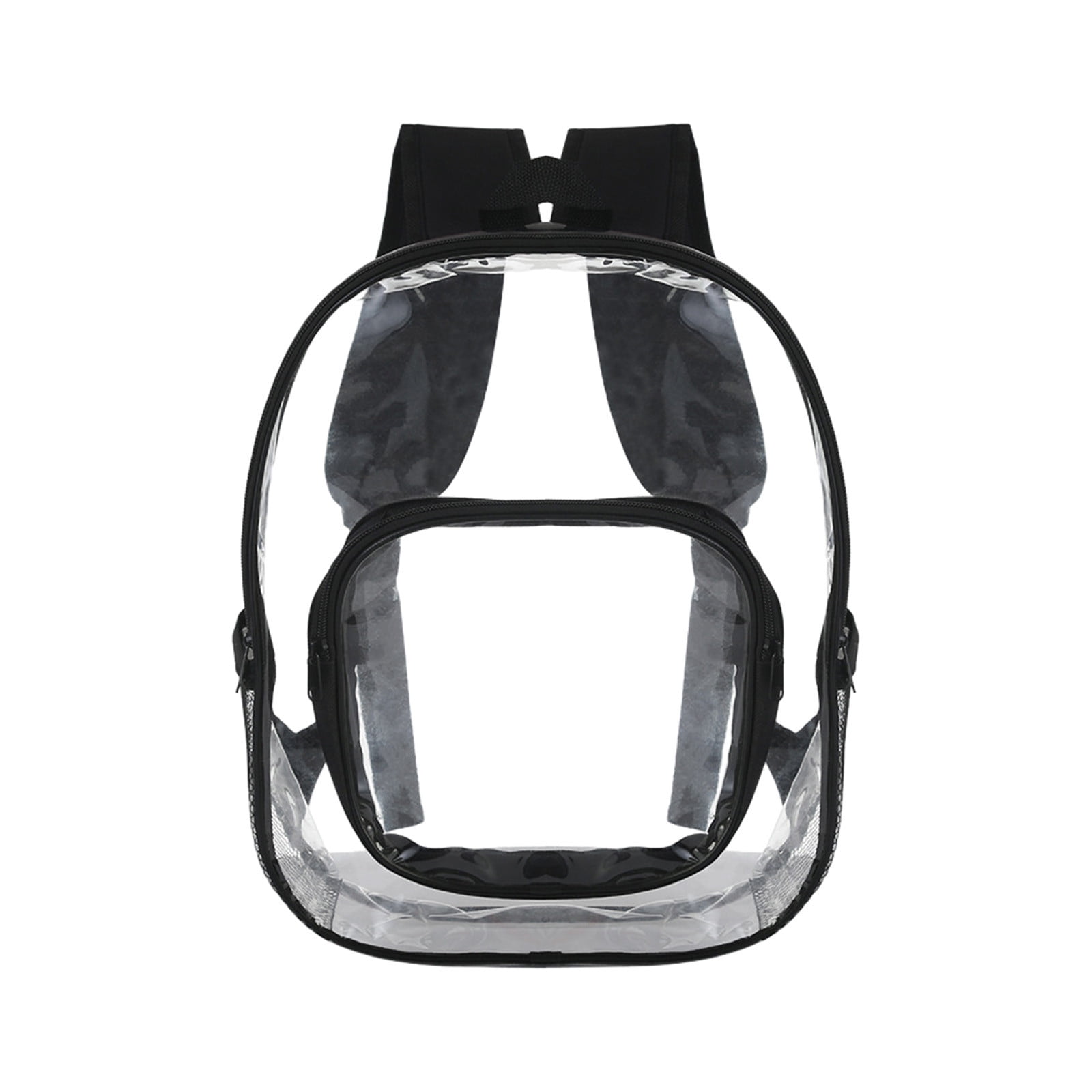 Clear backpack, heavy duty clear small backpack with front pocket and ...