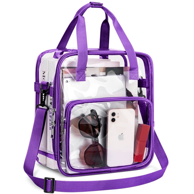 Clear Bag Stadium Approved 12x12x6, Clear Tote Bag with Reinforced ...