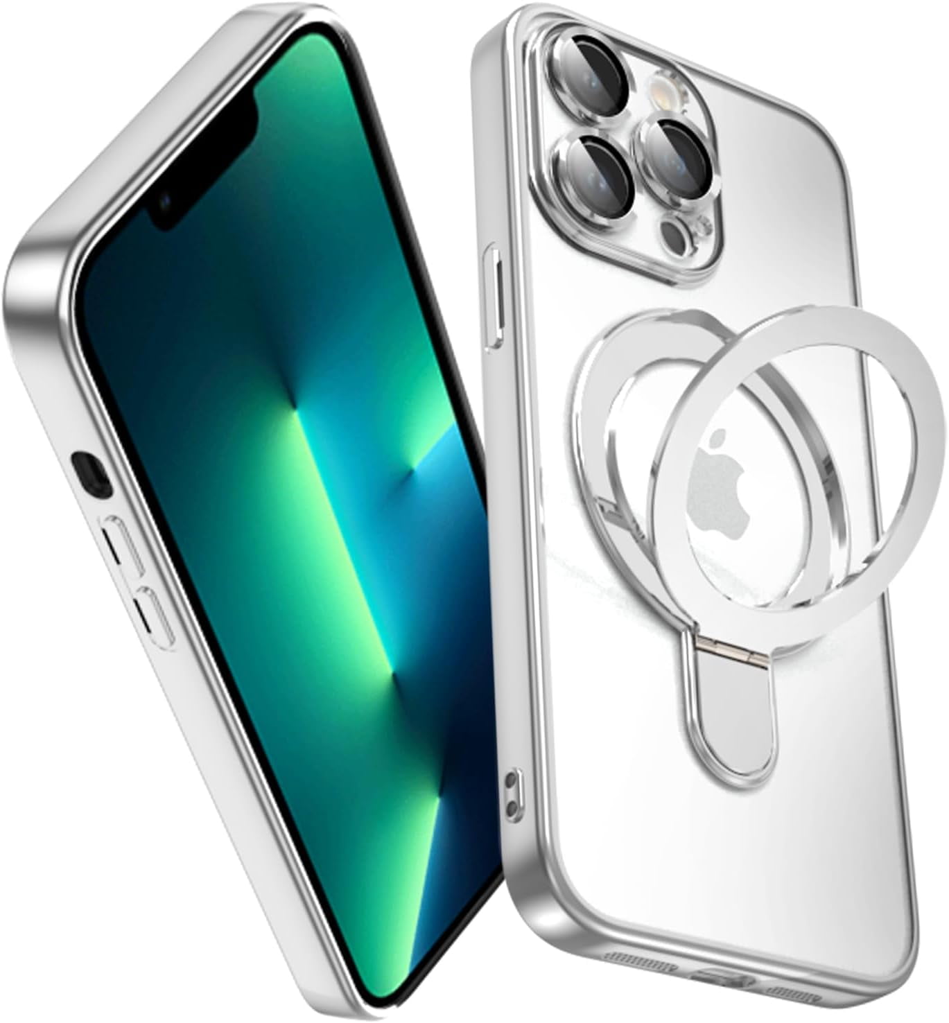 Clear iPhone 13 Pro Max Case with Magnetic Stand [Compatible with ...