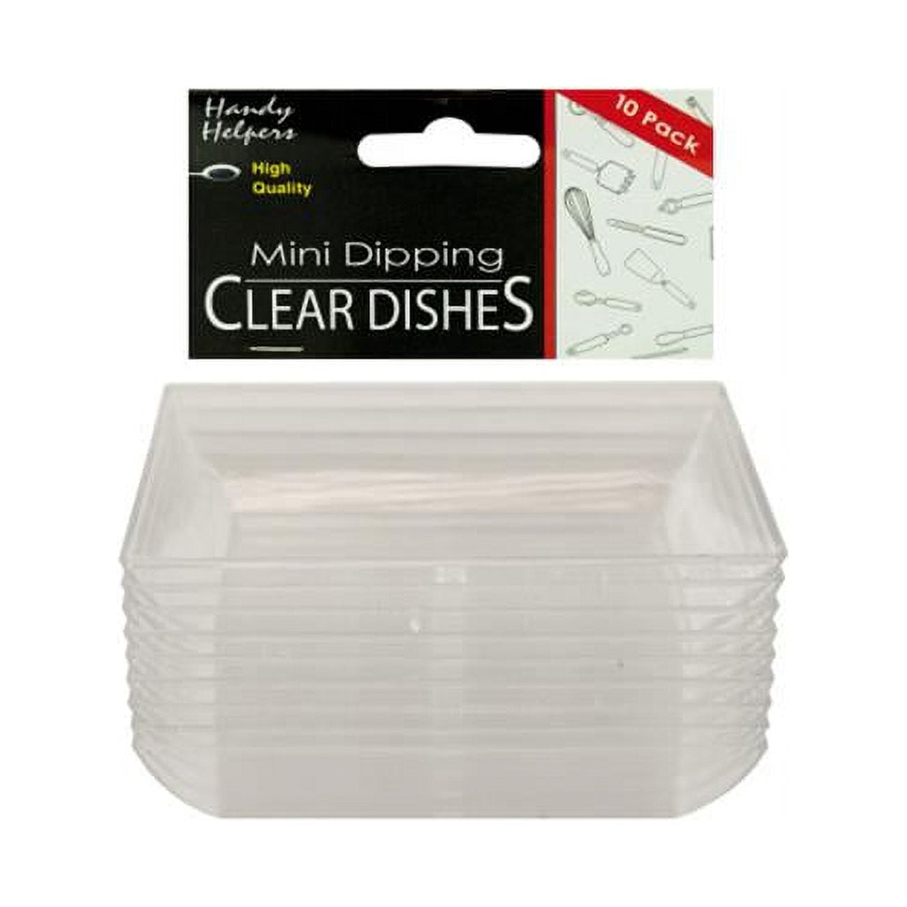 Clear mini dipping dishes pack of 10 - Case of 12 - Walmart.com