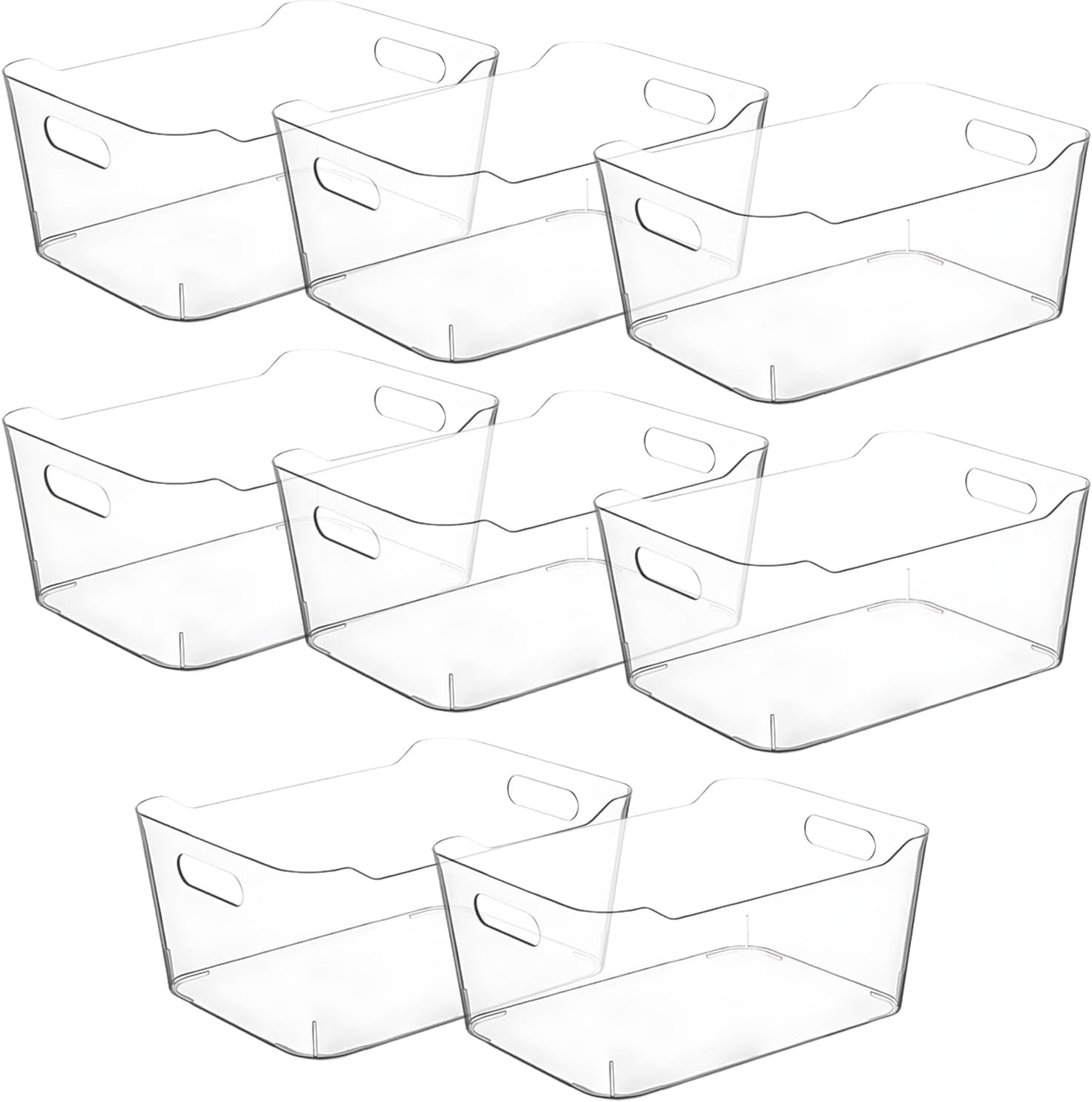 Clear storage organizer bins, Medium Kitchen Cabinet Organizers and ...