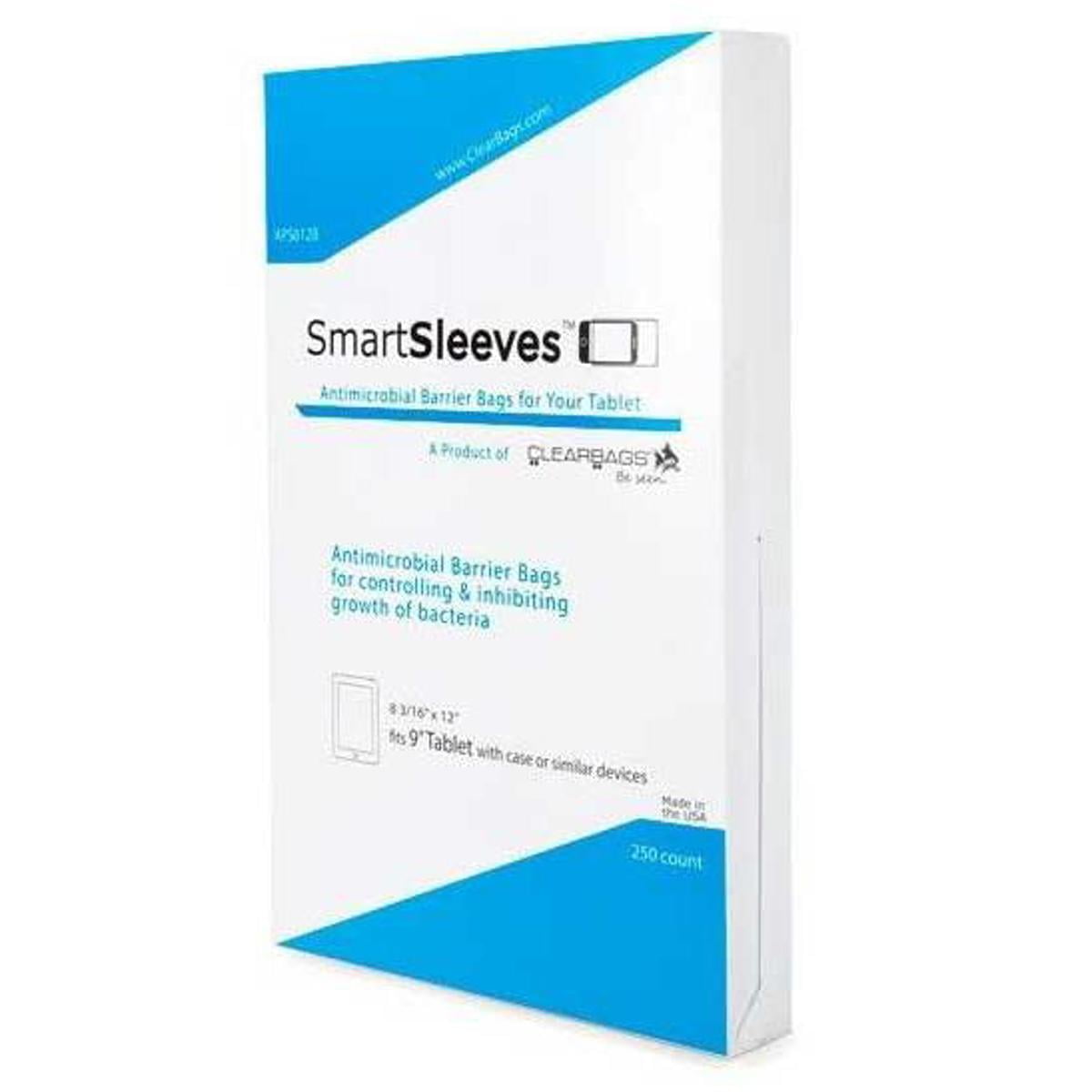 ClearBags Antimicrobial SmartSleeves for Tablets, 250-Pack: Tablet ...