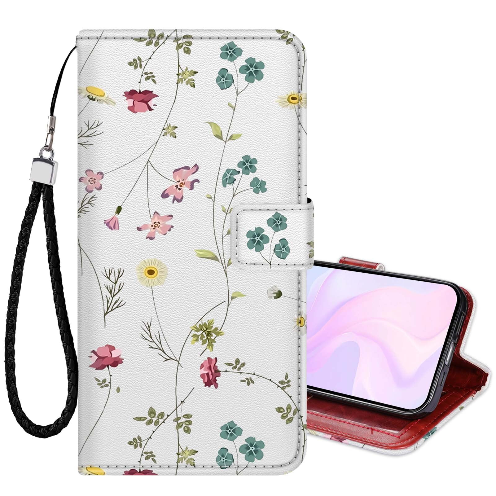 ClearSha iPhone 16 Pro Max Wallet Case for Women, Cute Flower Branch ...