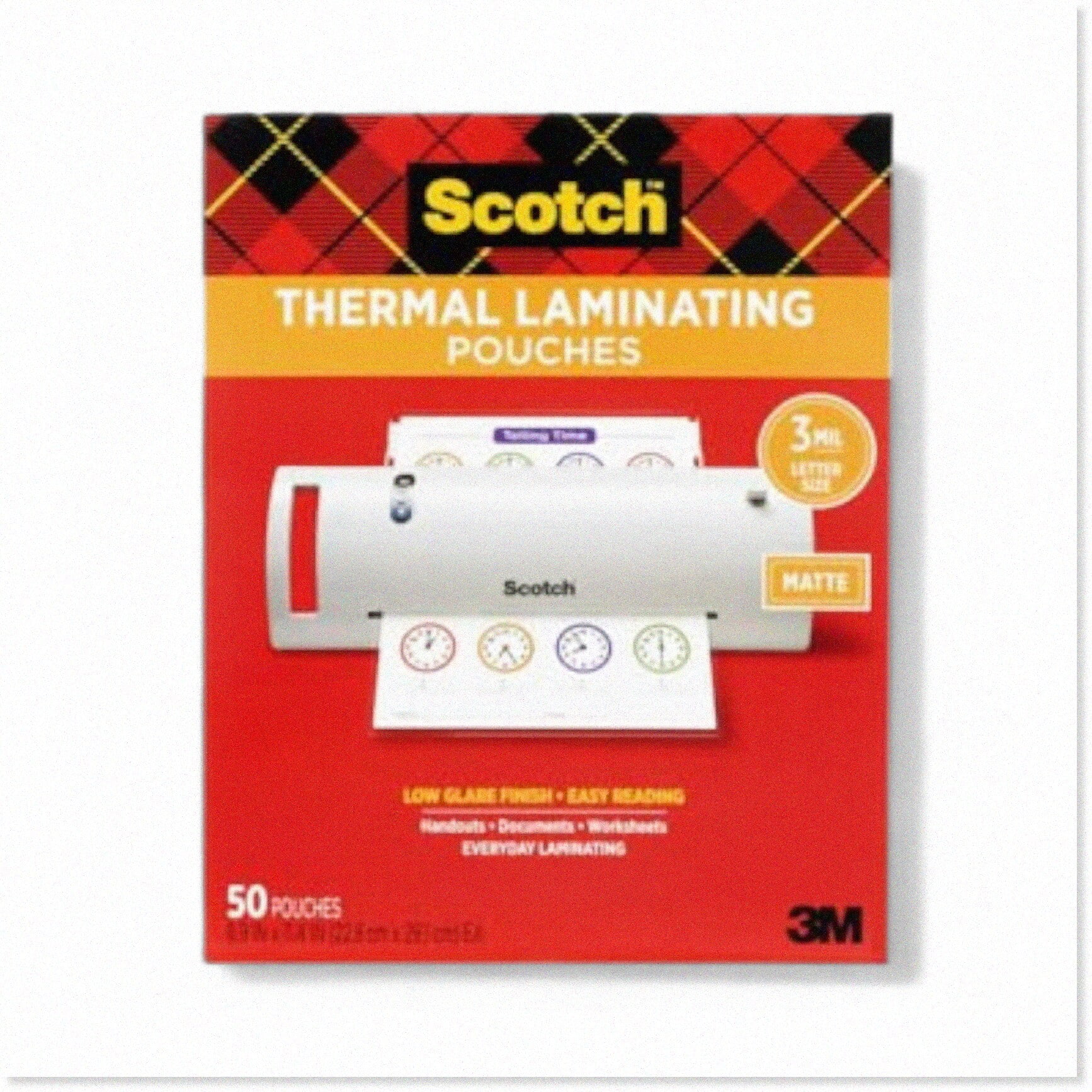 ClearShield Matte Finish Laminating Pouches - Letter Size 8.9x11.4, 50 ...