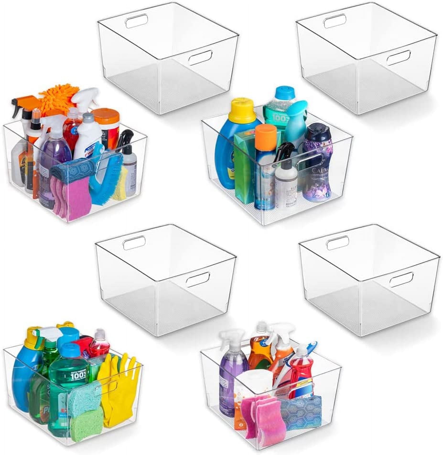 ClearSpace 8 Pack Plastic Storage Bins for Kitchen Organization or ...