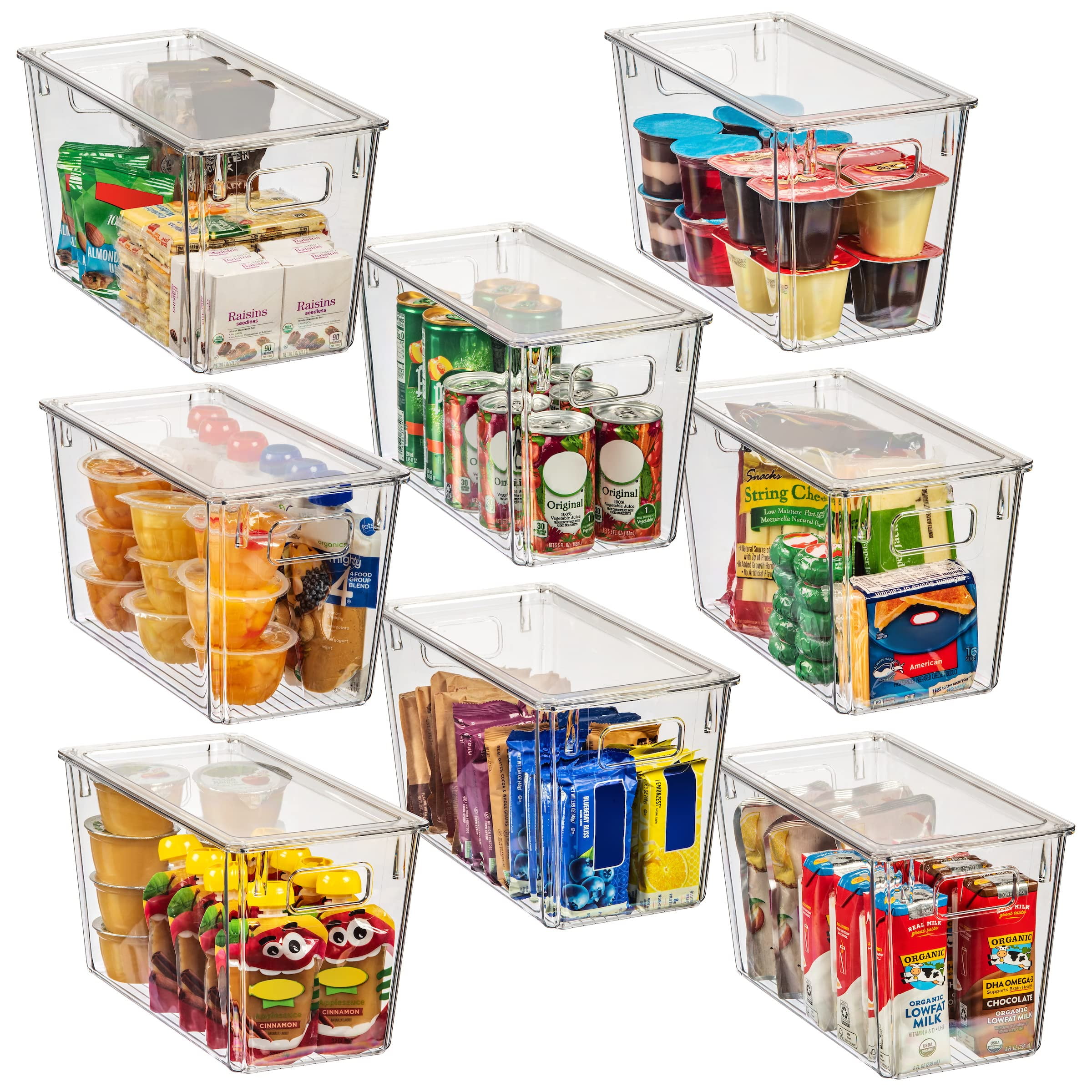 ClearSpace Modern Plastic Storage Bins with Lids Perfect Kitchen ...