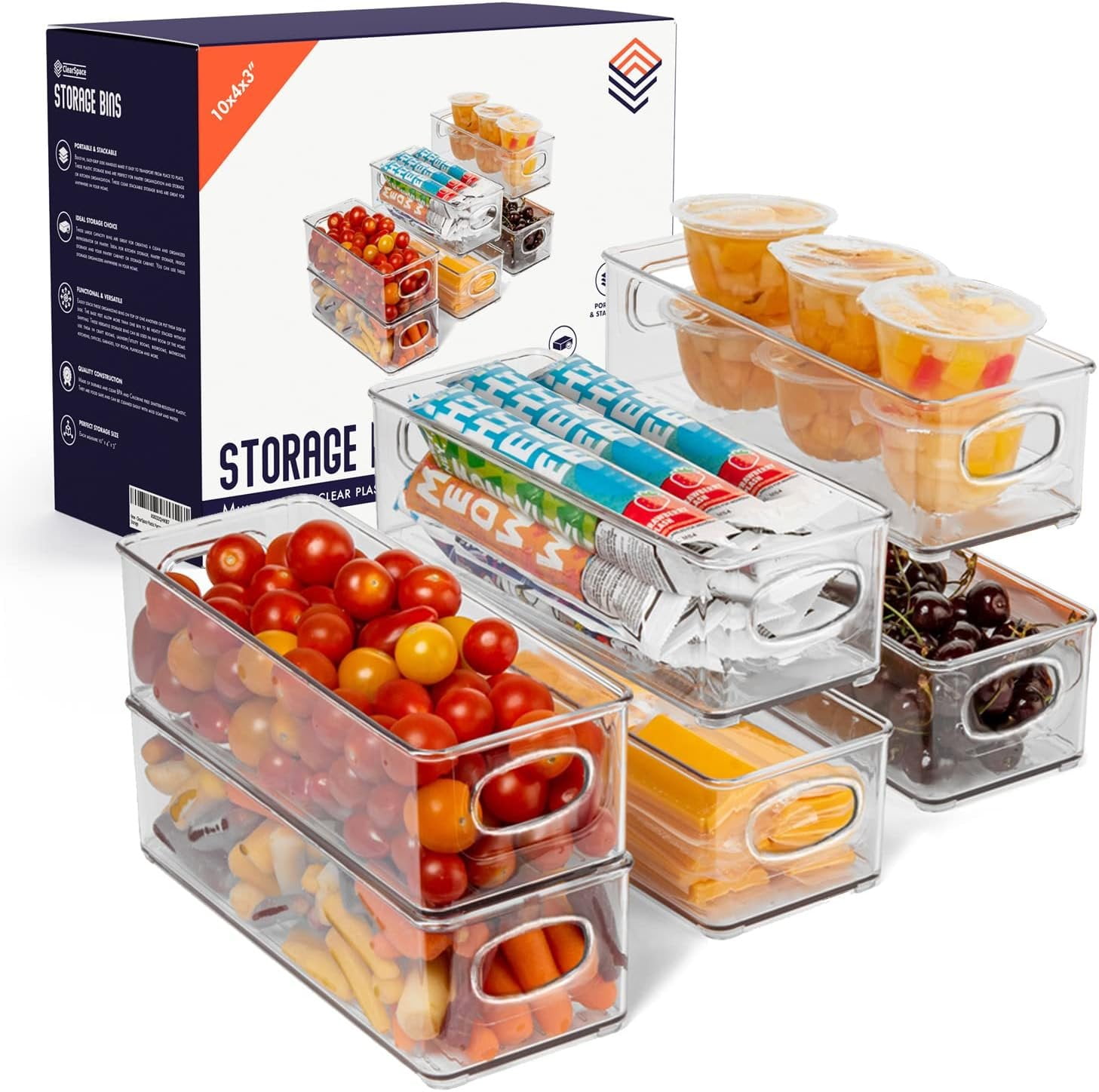 Clearspace Plastic Pantry Organization And Food Storage Bin Great