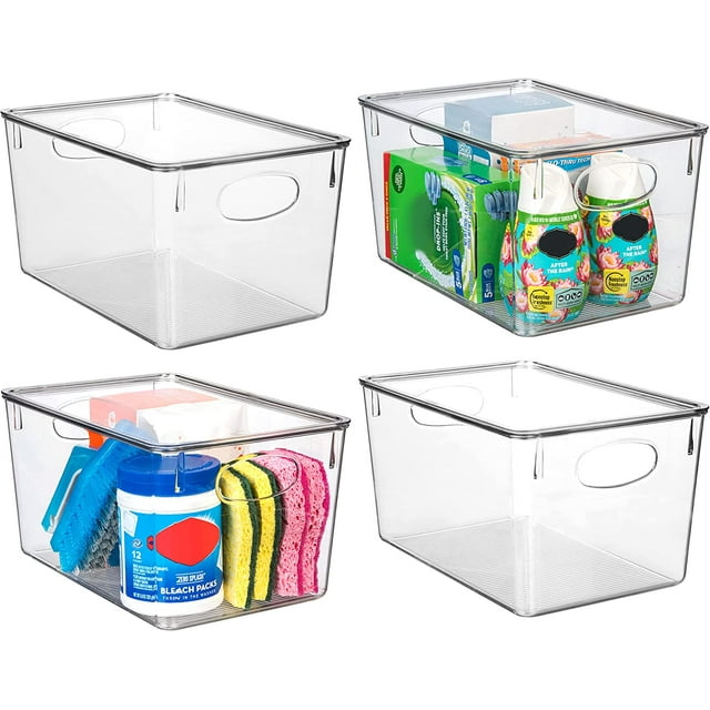 ClearSpace Plastic Storage Bins with lids – Perfect Pantry Organization ...
