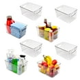 ClearStorage Clear Plastic Storage Bins, 8 Pack Pantry Organizers and ...