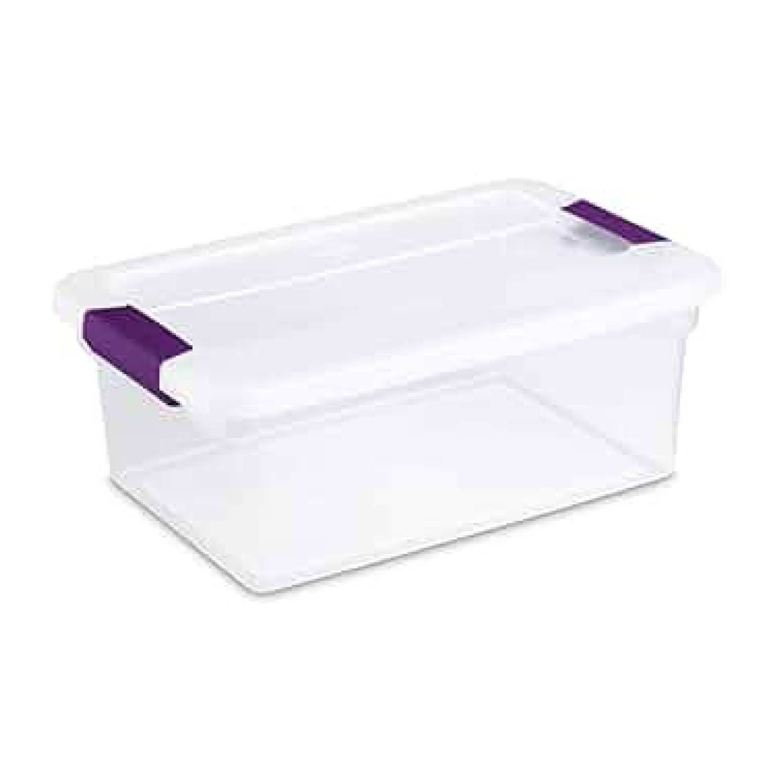 ClearView Latch Box 24-Pack, 15 Quart Stackable Storage Bins - Home ...