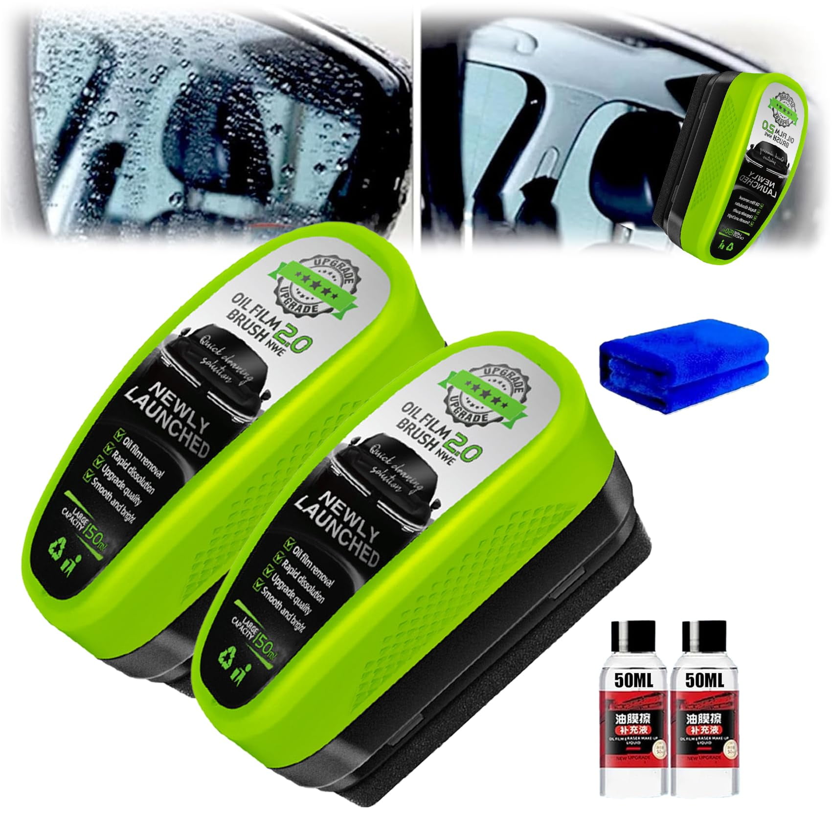 ClearVision Glass Cleaner, Car Windshield Cleaner, 120ml Automotive Oil ...