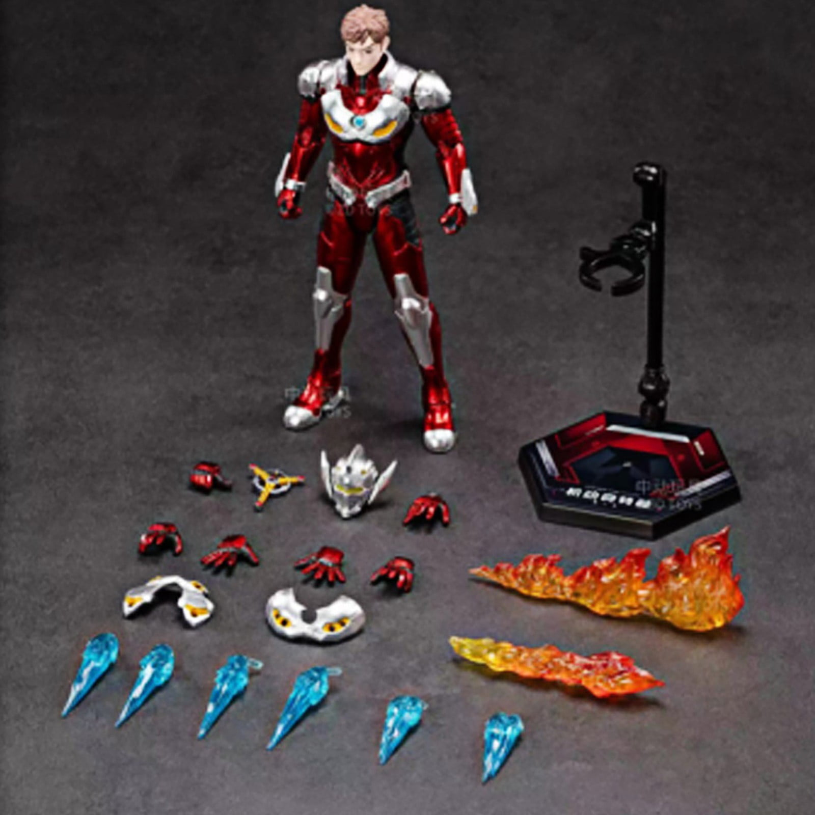 Clearance! 1/10 Scale Ultraman Tiga Articulated Collectible Figure with ...