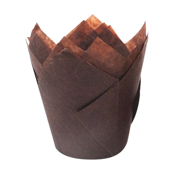 Tulip Shaped Cupcake Liners,Foil Lined Heat Resistant Baking Cups,2 ...