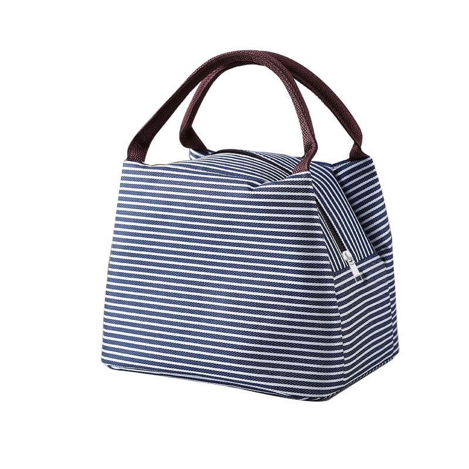 Clearance Under $1 Boovnll Lunch Box Insulated Reusable Portable Stripe ...